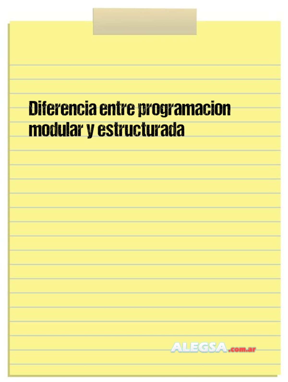 Diferencia entre programacion modular y estructurada