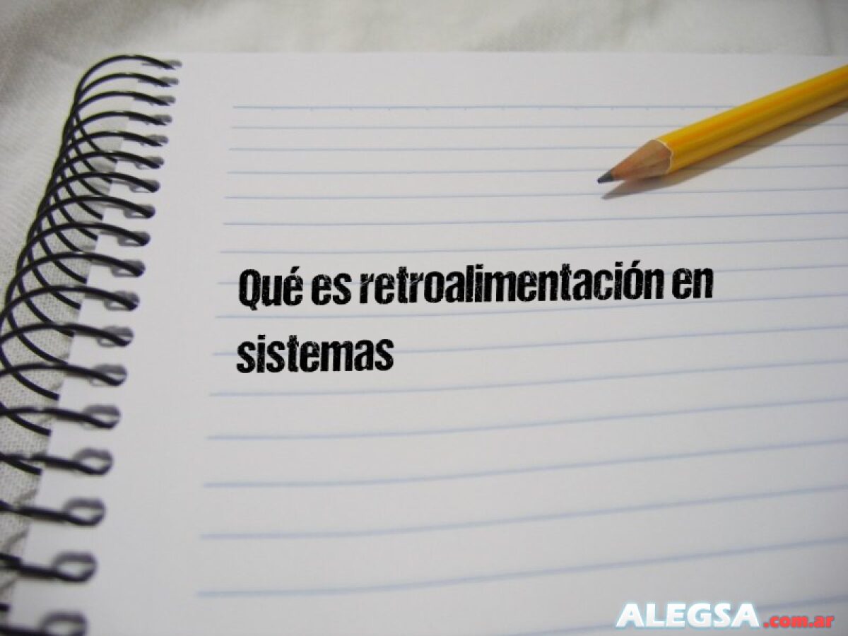 Qué es retroalimentación en sistemas