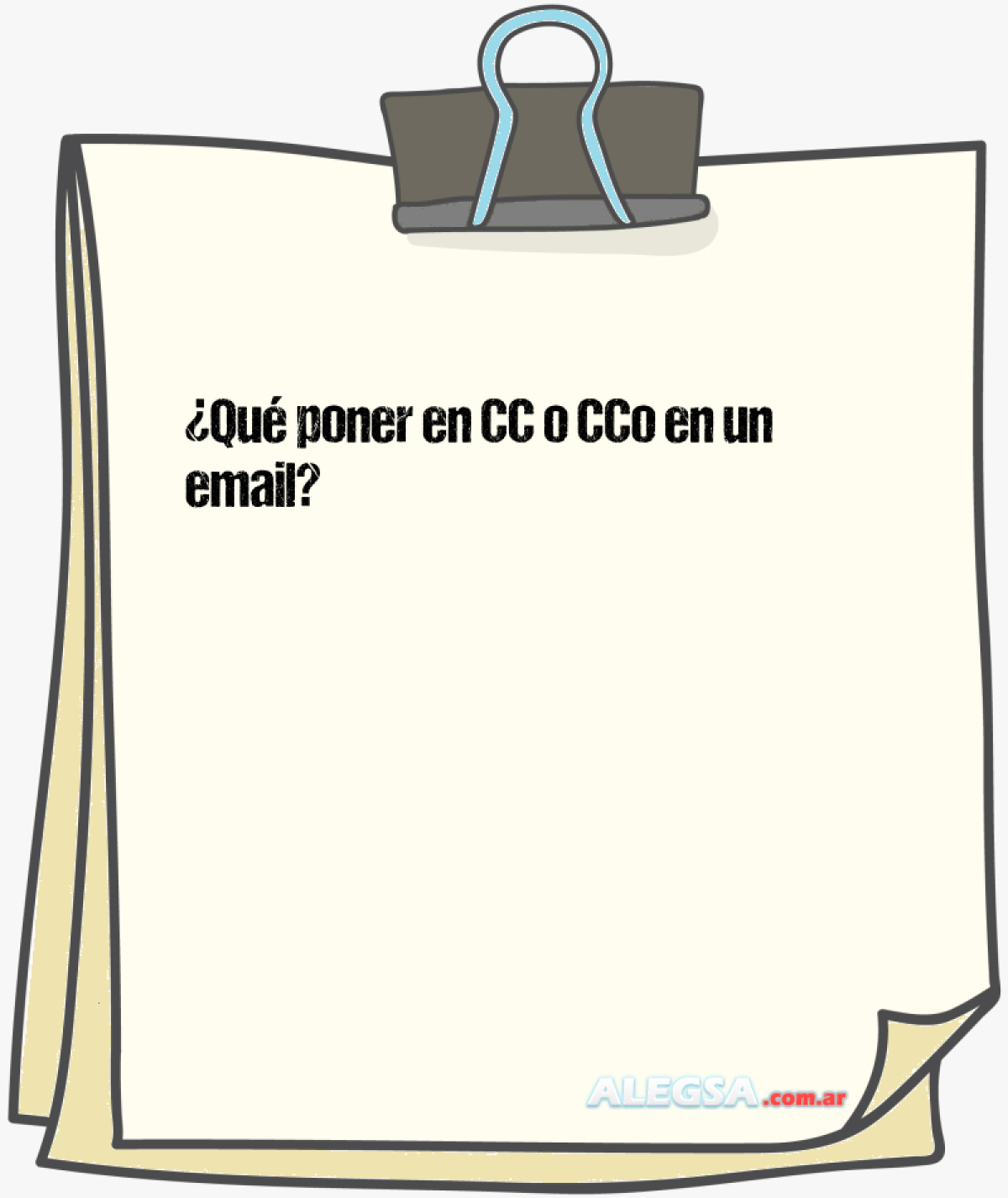 ¿Qué poner en CC o CCo en un email?