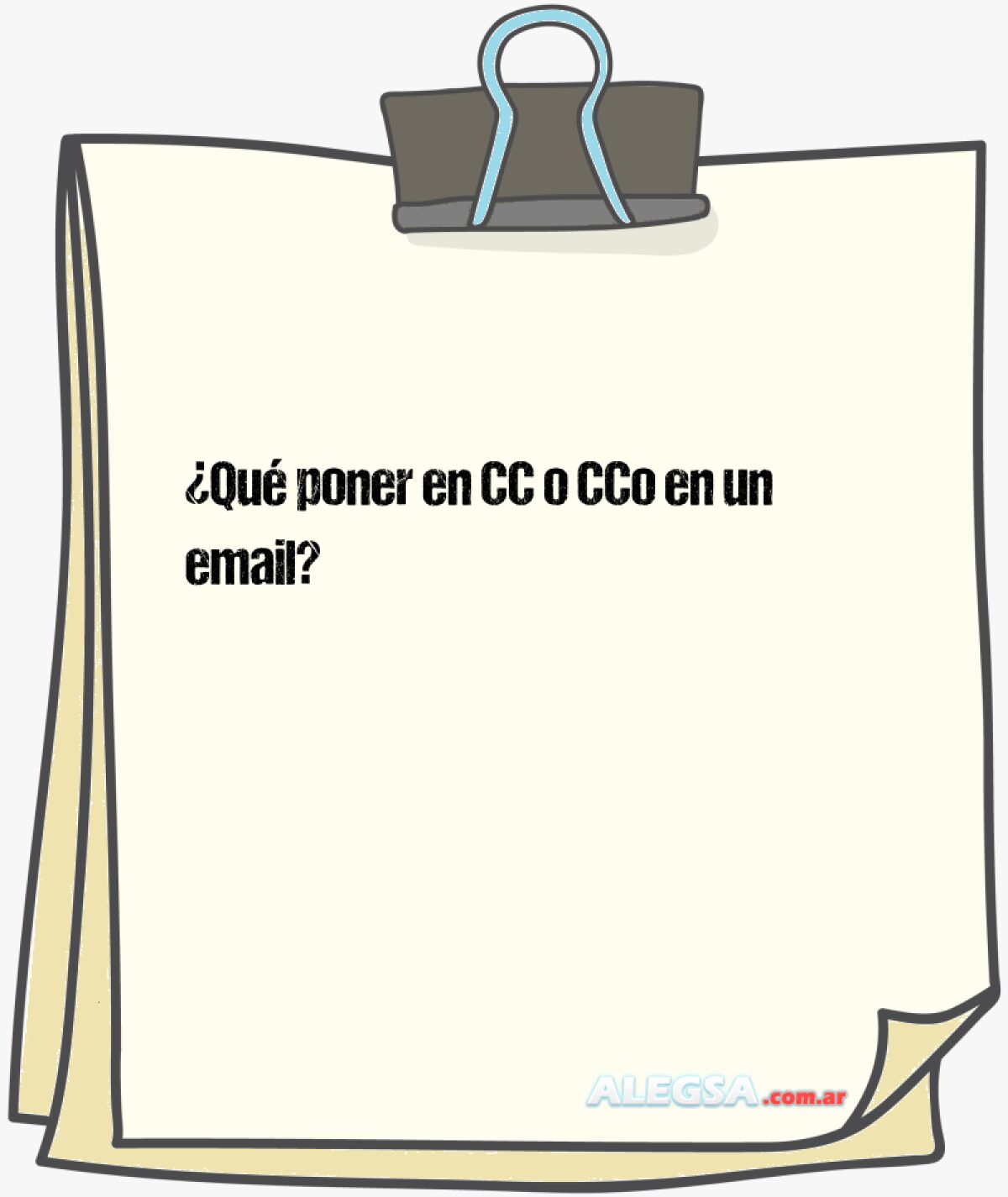 Qu Poner En CC O CCo En Un Email