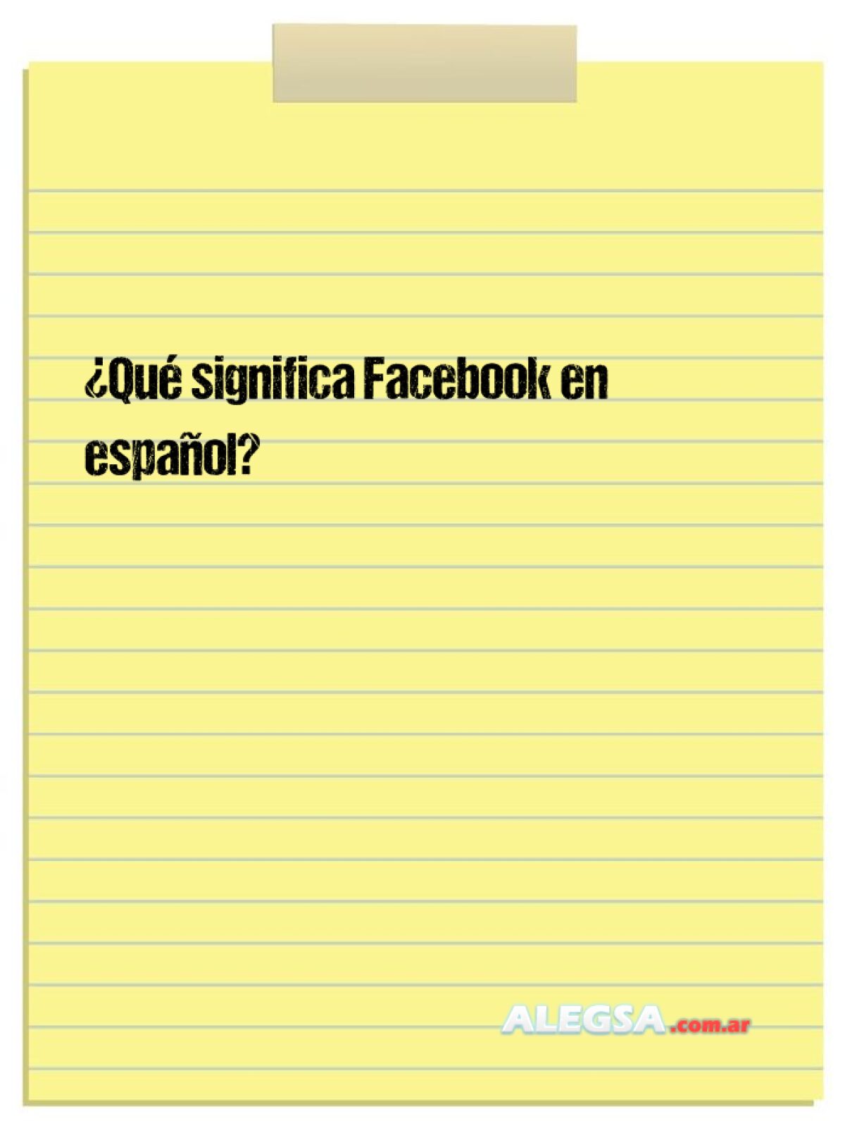 Qu Significa Facebook En Espa ol Qu Significa Facebook En Espa ol