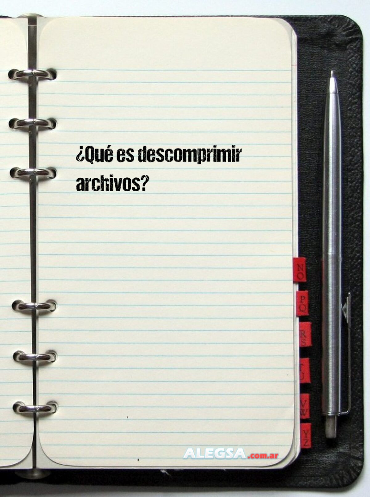 ¿Qué es descomprimir archivos?