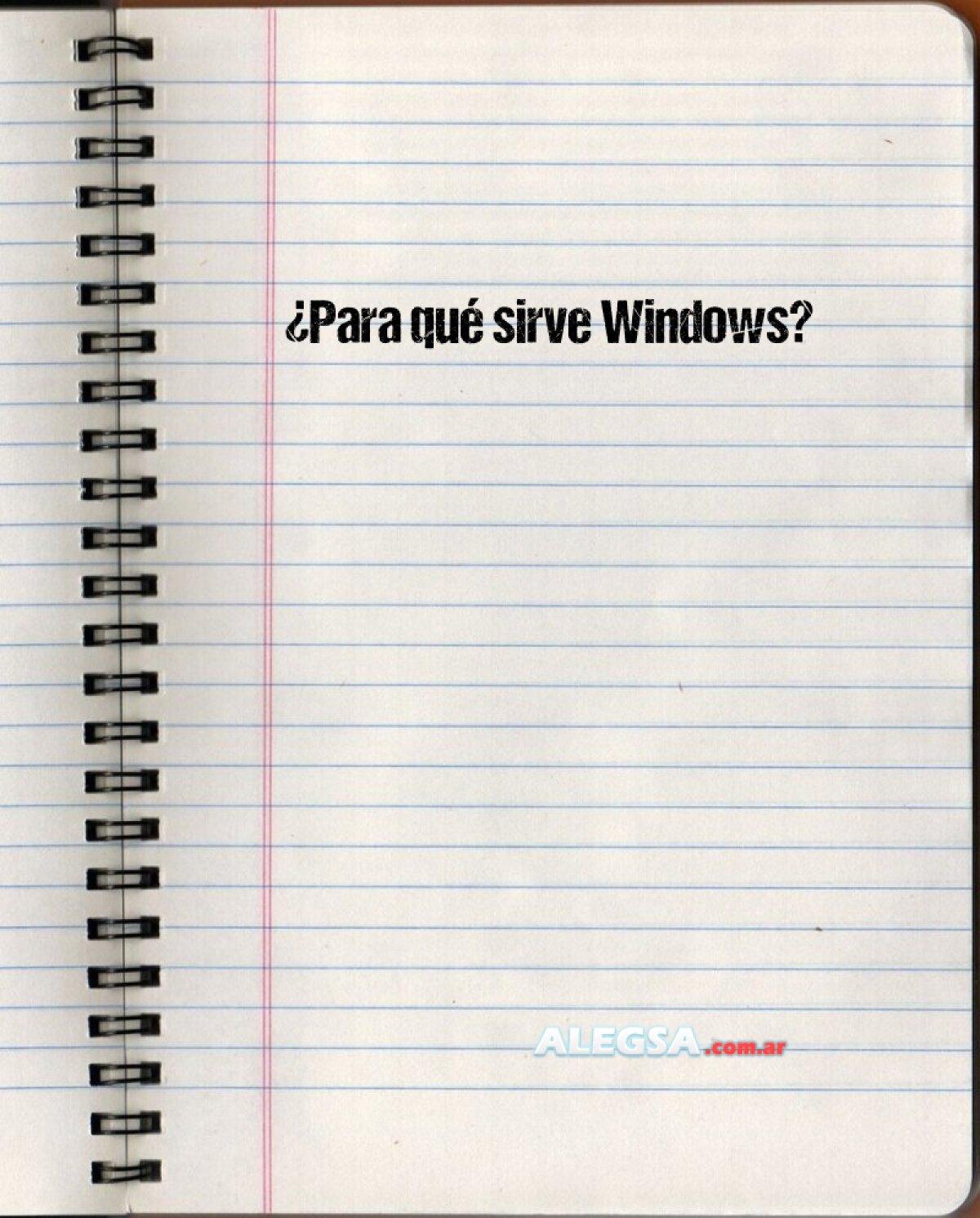 ¿Para qué sirve Windows?