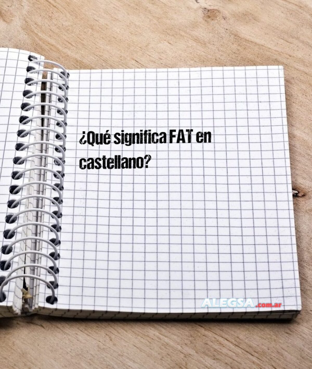 ¿Qué significa FAT en castellano?