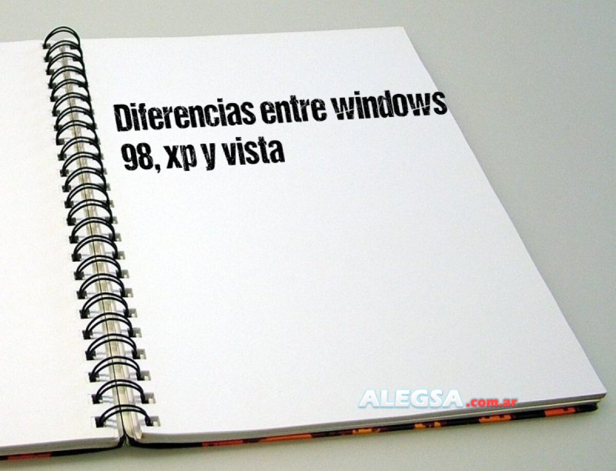 Diferencias entre windows 98, xp y vista