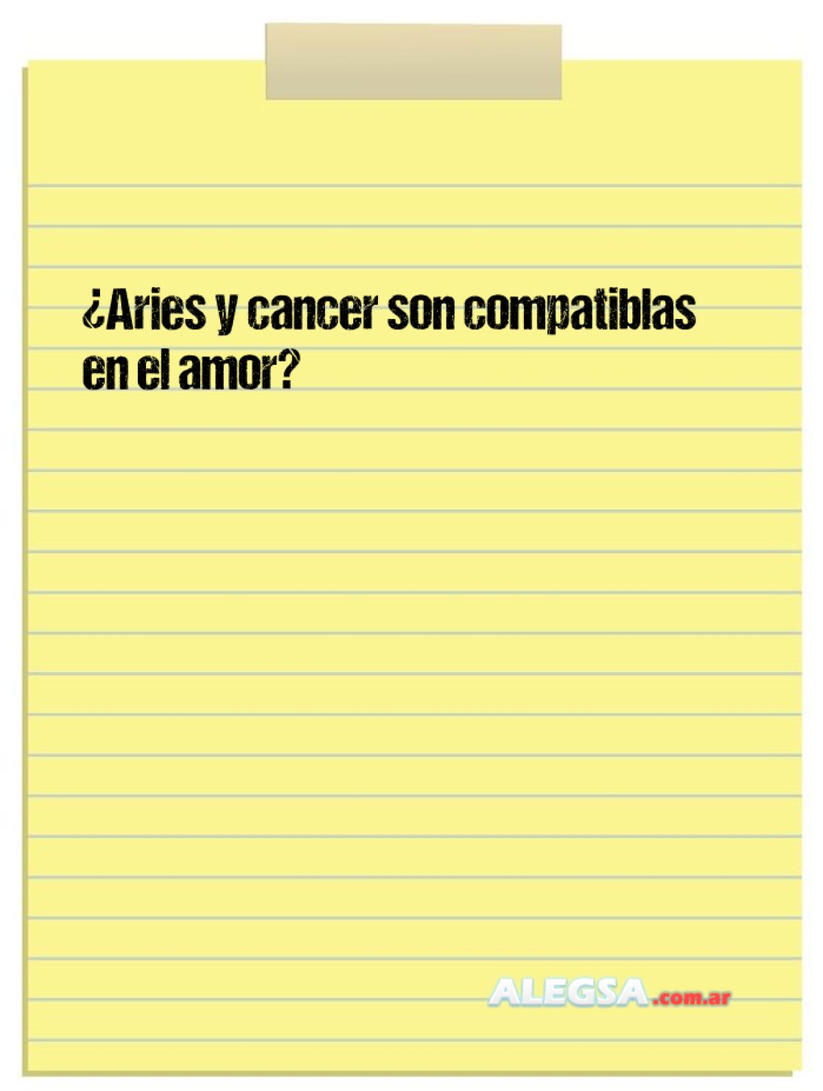 ¿Aries y cancer son compatiblas en el amor?
