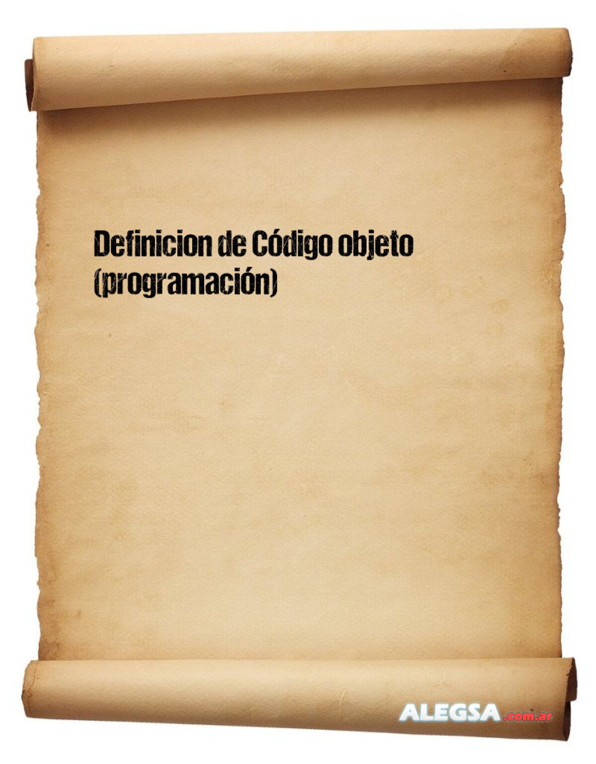 Definición de Código objeto (programación)