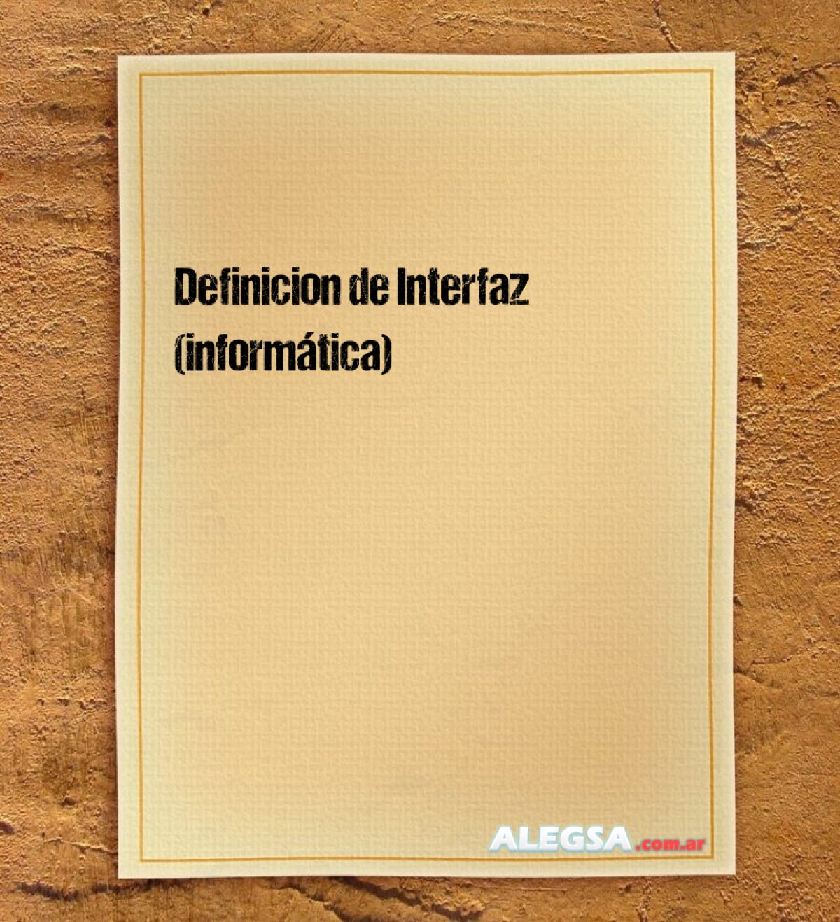 Definición de Interfaz (informática)