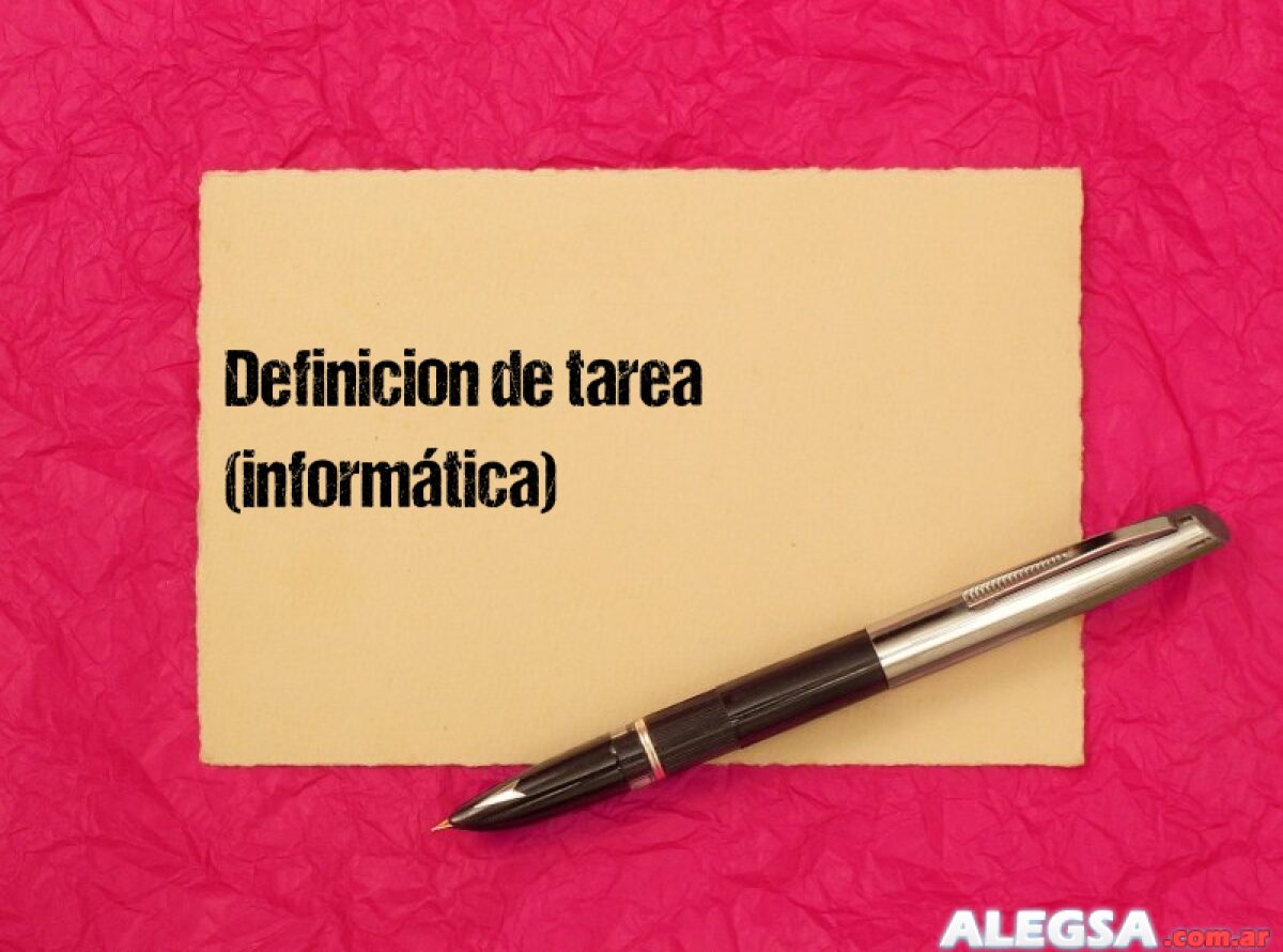 Definición de tarea (informática)