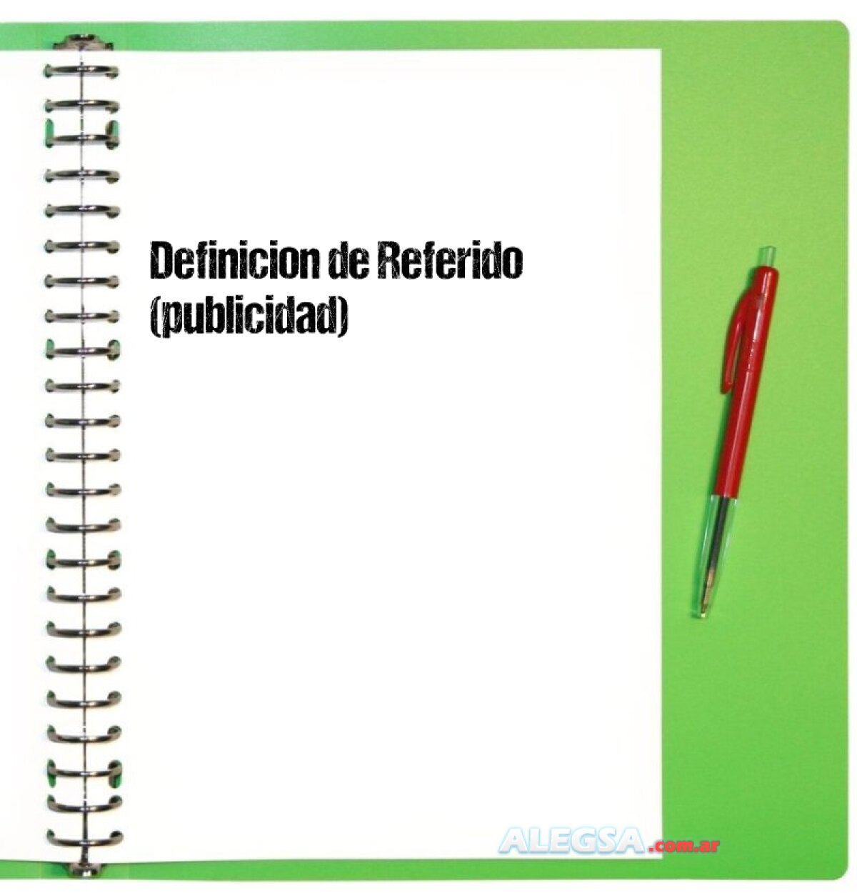 Definición de Referido (publicidad)