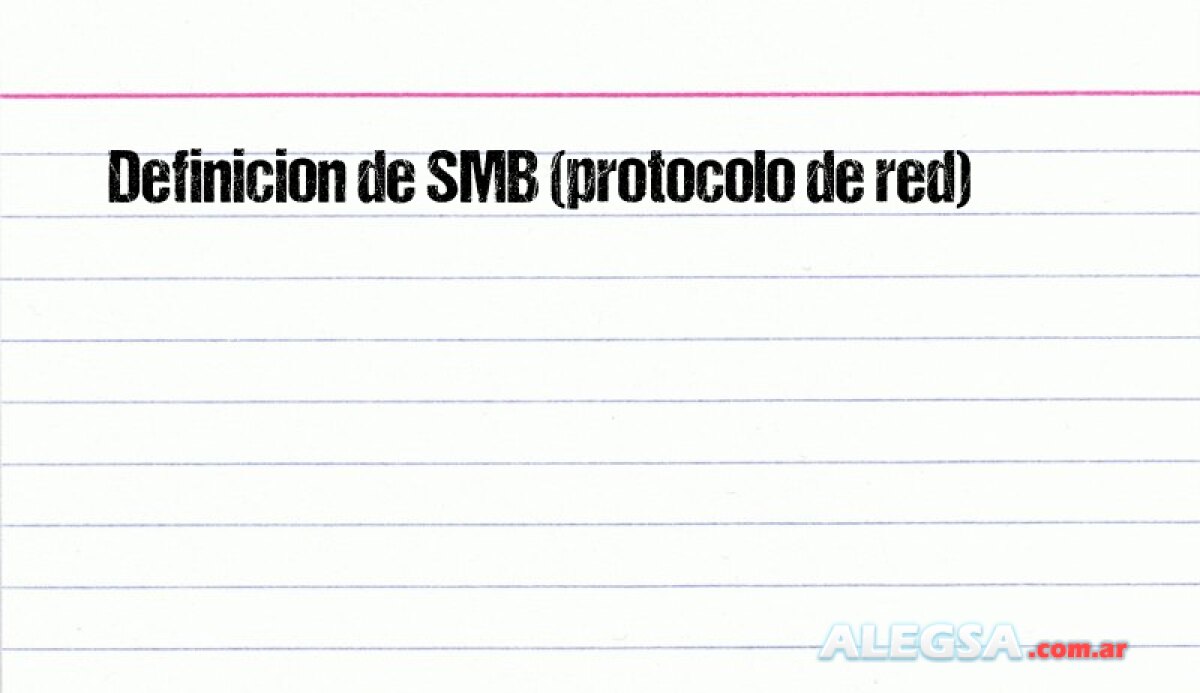 Definición de SMB (protocolo de red)