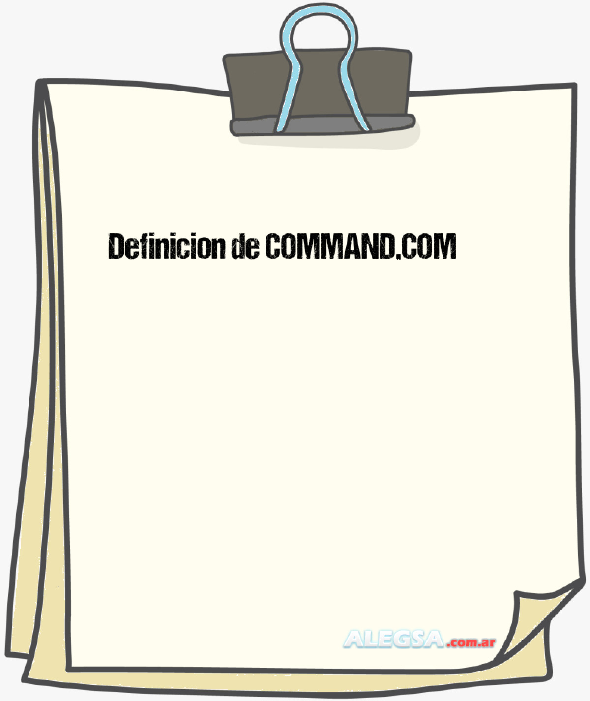 Definición de COMMAND.COM