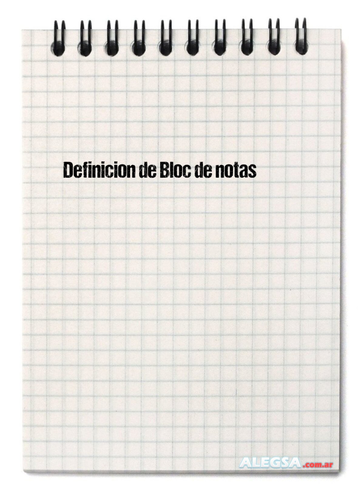 Definición de Bloc de notas
