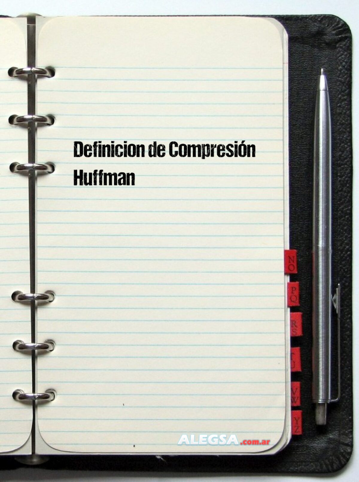 Definición de Compresión Huffman