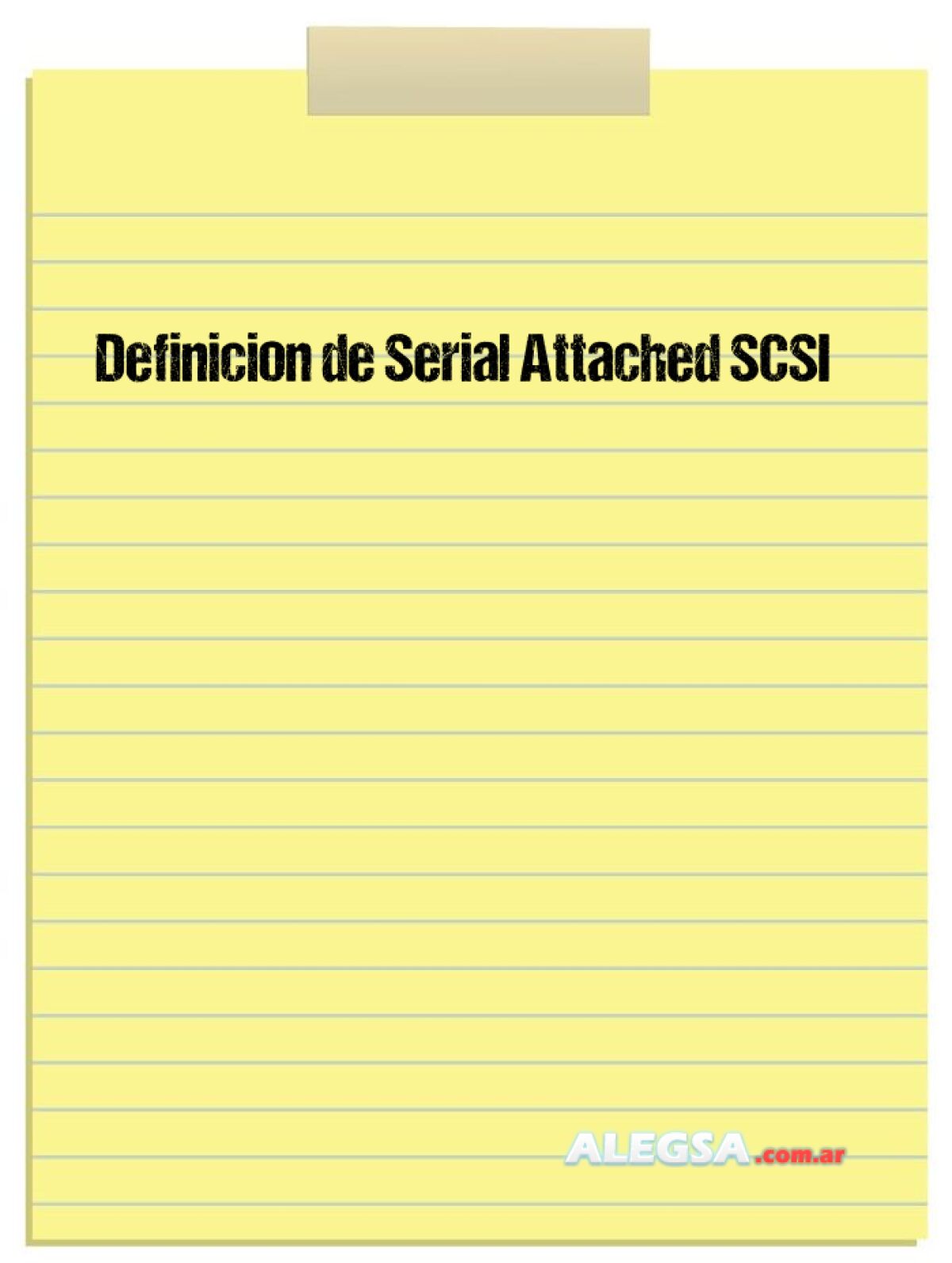 Definición de Serial Attached SCSI