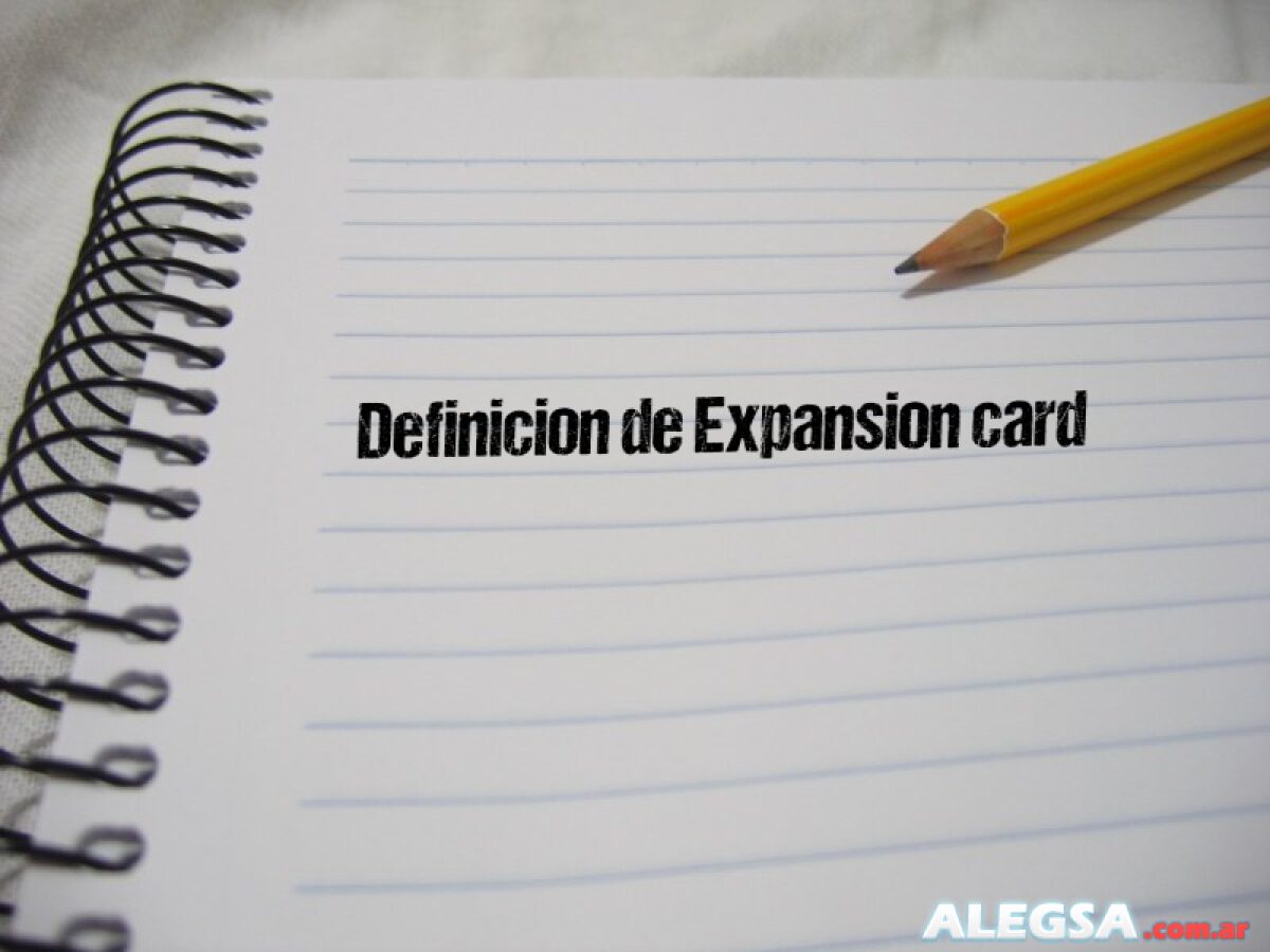 Definición de Expansion card