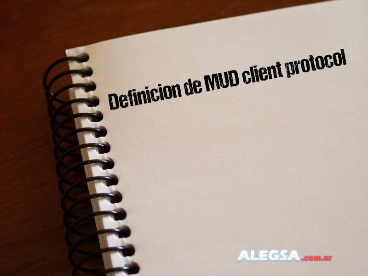 Definición de MUD client protocol