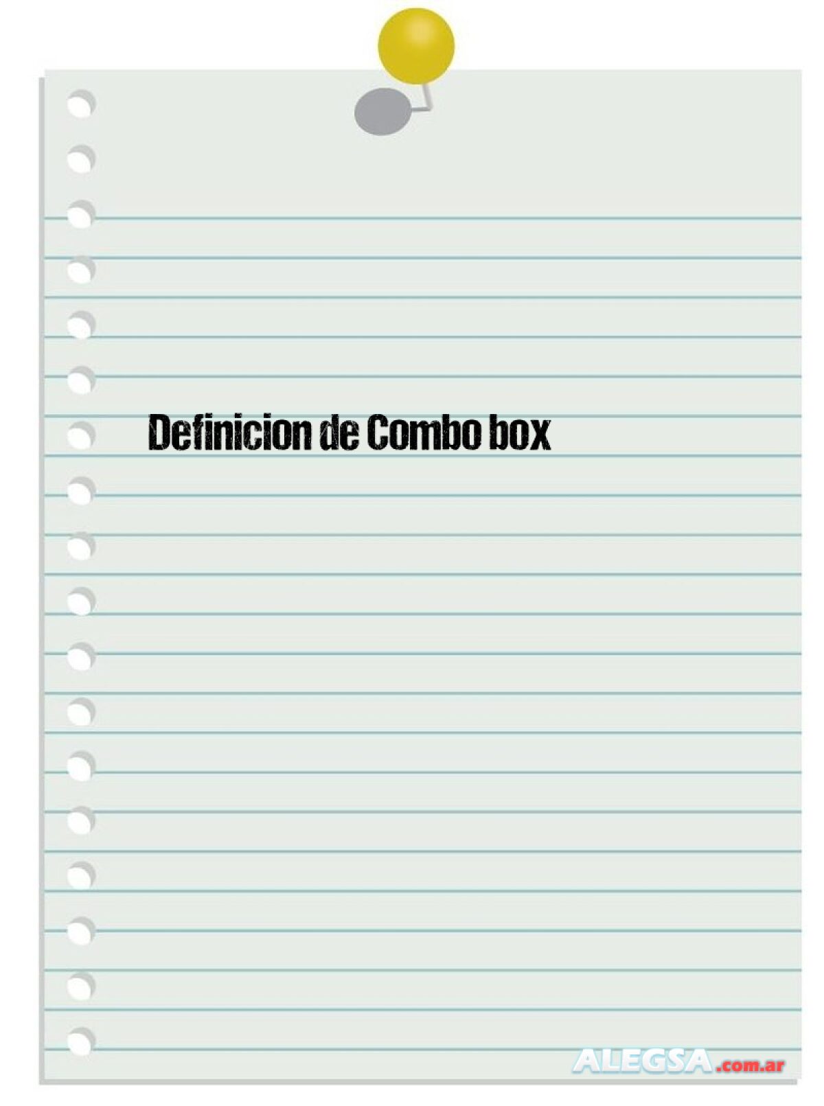 Definición de Combo box