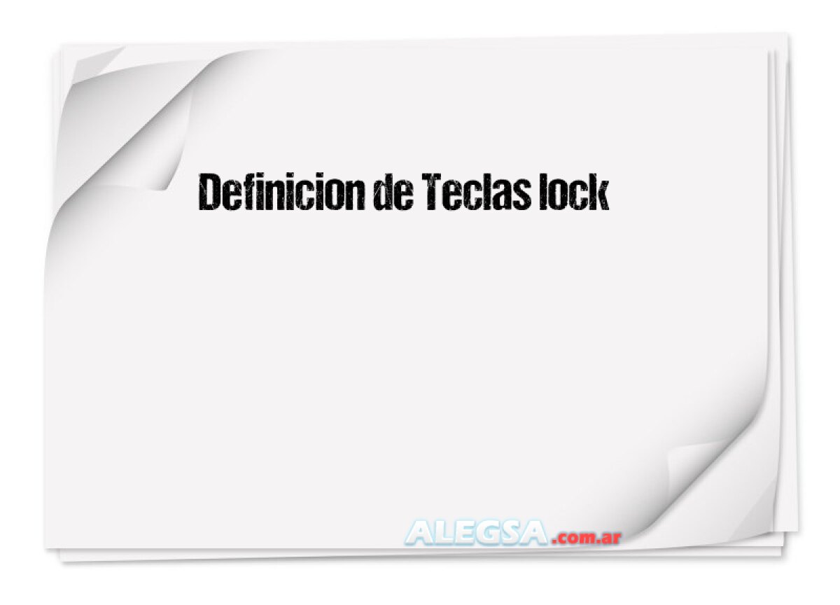 Definición de Teclas lock