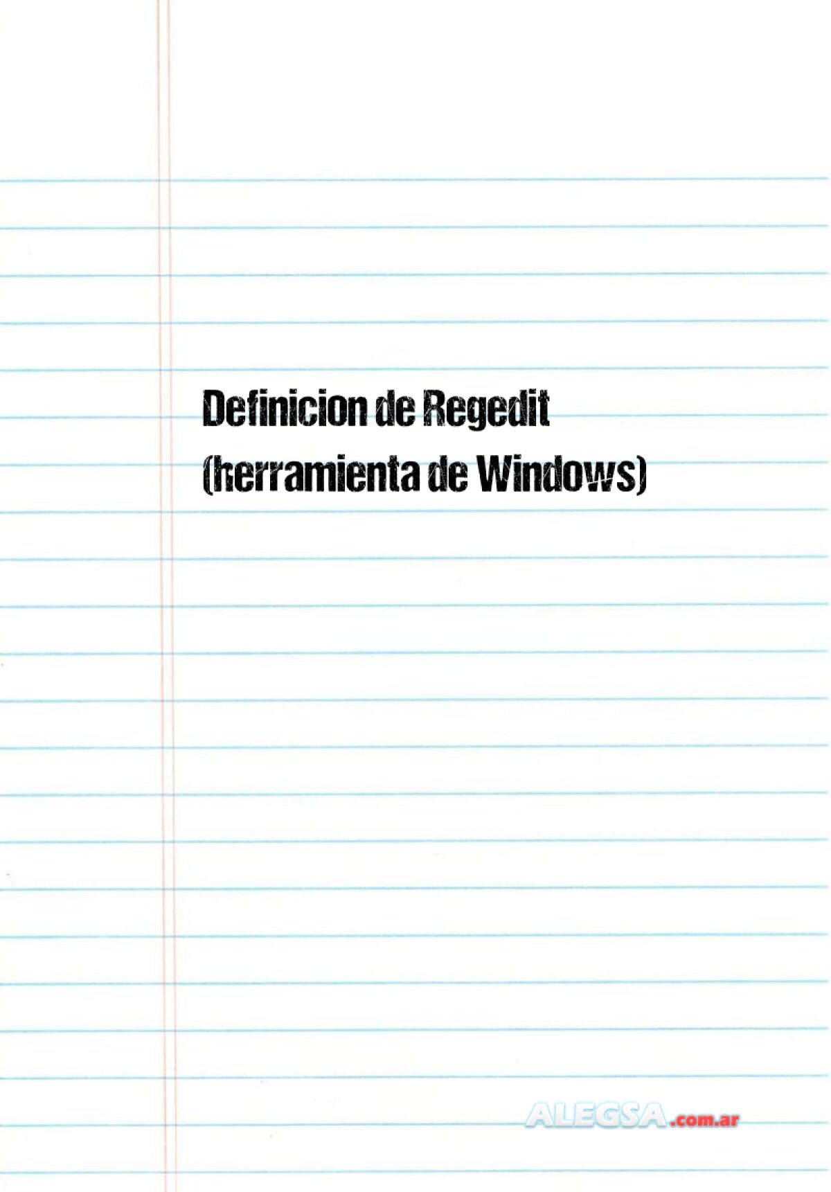 Definición de Regedit (herramienta de Windows)