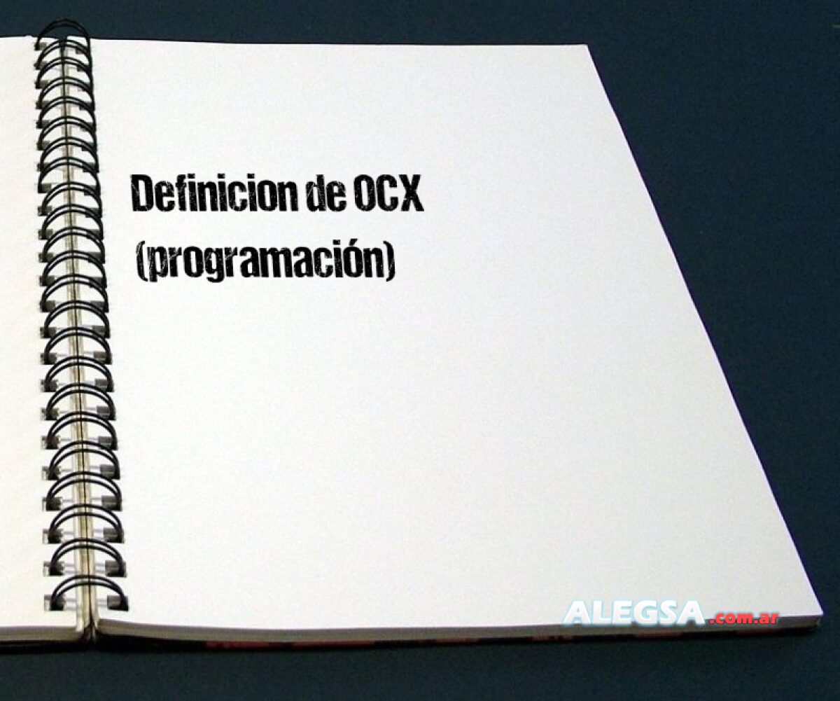Definición de OCX (programación)