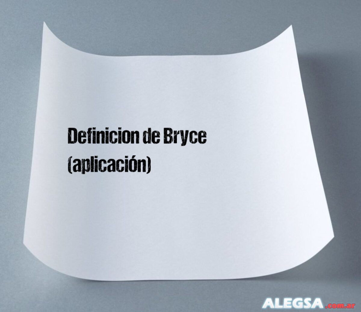 Definición de Bryce (aplicación)