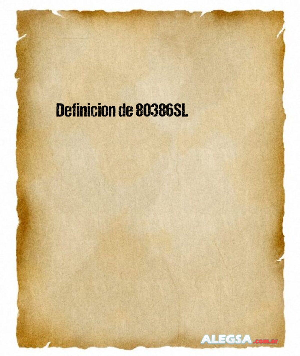 Definición de 80386SL