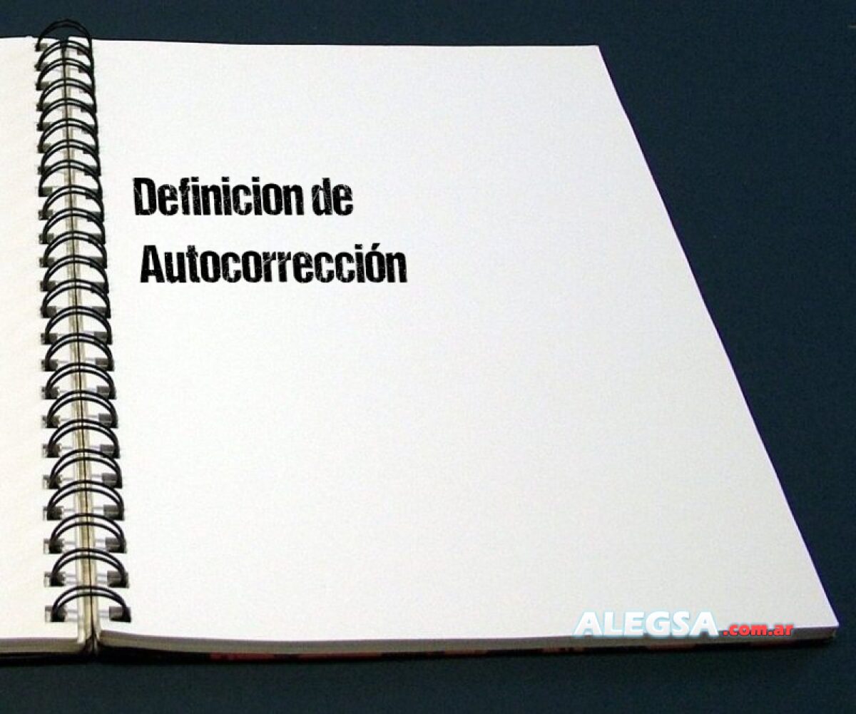 Definición de Autocorrección