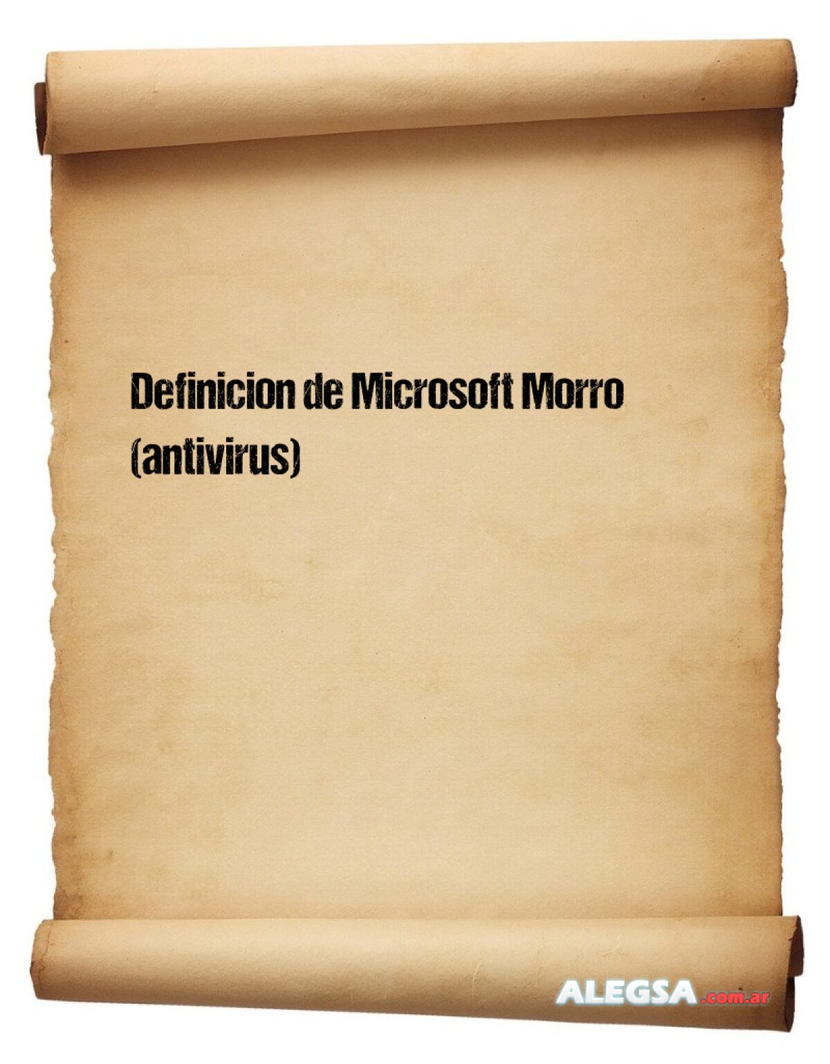Definición de Microsoft Morro (antivirus)