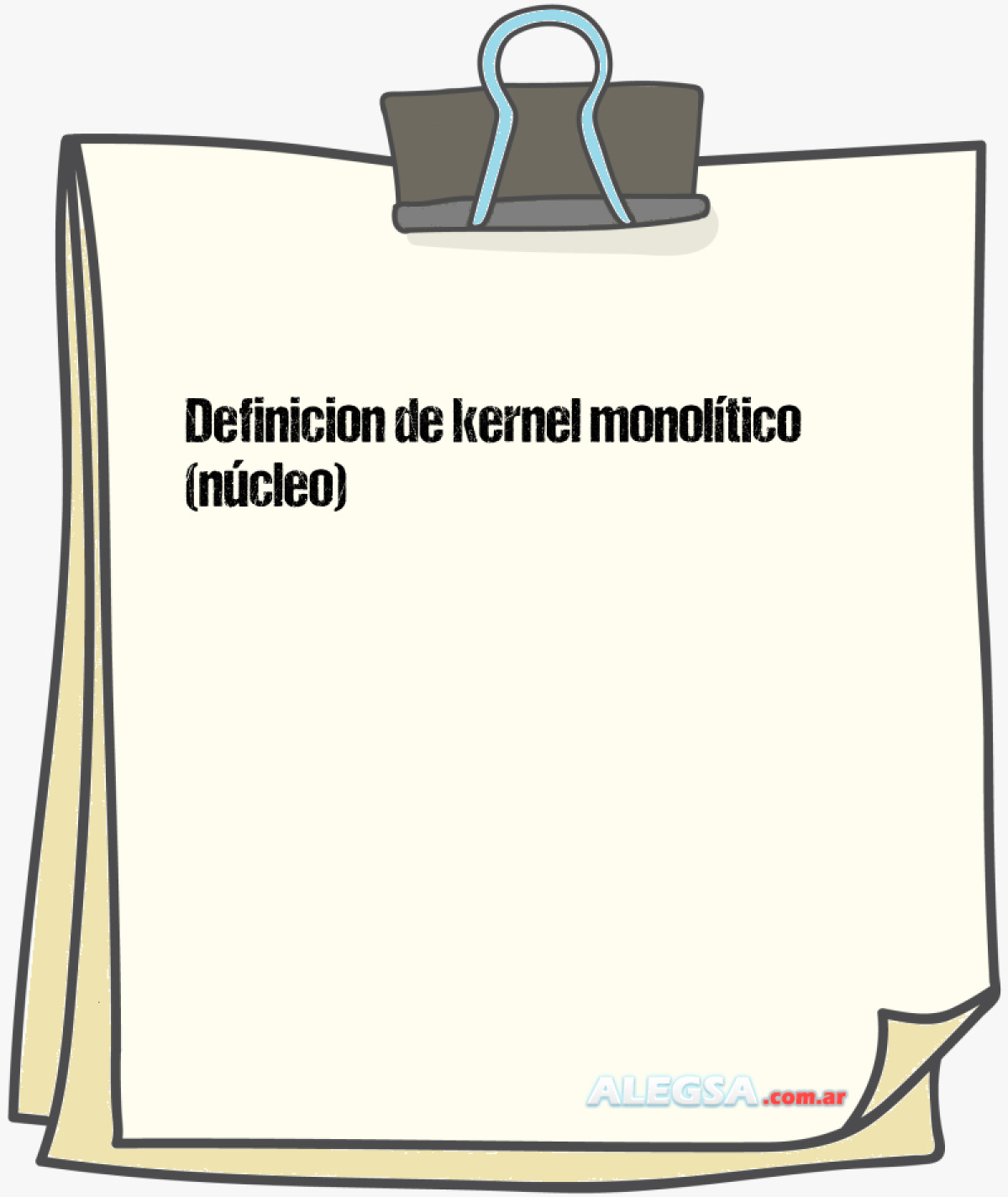 Definición de kernel monolítico (núcleo)