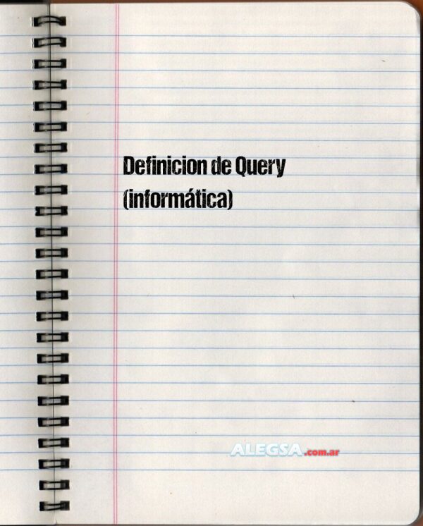 Definici n De Query inform tica Definici n De Query inform tica